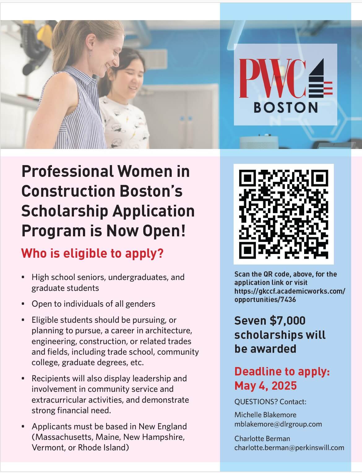 PWC Boston Opens 2025 Scholarship Program - Professional Women in ...